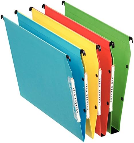 Esselte Dual Lateral Suspension File, A4, Squared Base, Pack of 25 ...