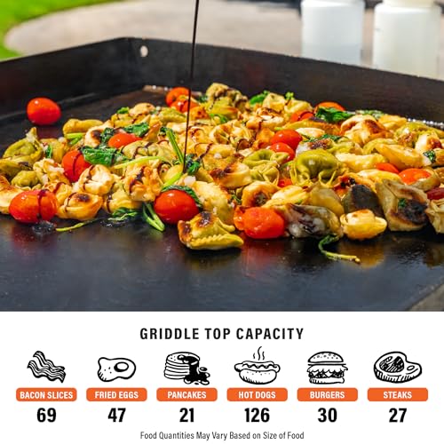 Blackstone 36 Inch Gas Griddle Cooking Station 4 Burner Flat Top Gas ...