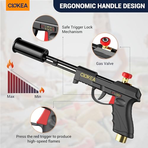 Snapklik.com : Ciokea Powerful Propane Cooking Torch, Adjustable Flame ...