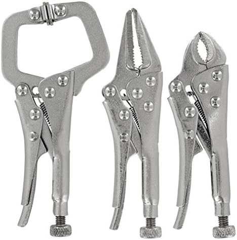 3 tlg Gripzange Set Langbeck Zange Schweißerzange Feststellzange ...