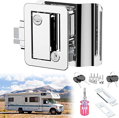 Amazon.com: Upgraded RV Door Lock, White RV Travel Trailer Door Lock ...