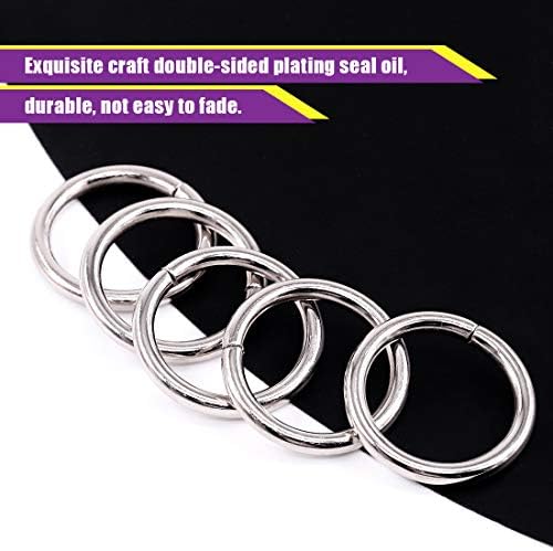 Swpeet 60Pcs 1 Inch / 25mm Heavy Duty Multi-Purpose Metal O Ring Metal ...