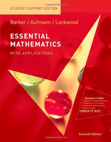 Buy Essential Mathematics with Applications: Student Support Edition ...