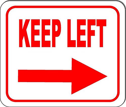 Keep Left Road Sign