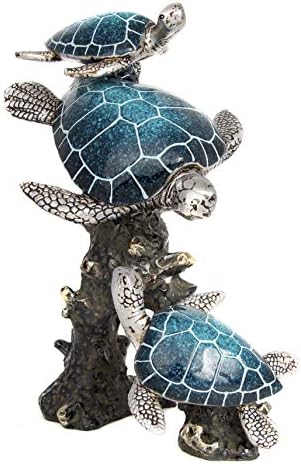 Amazon.com: Enesco Edge Sculpture Sea Turtle on Wave Animal Figurine ...