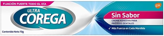 Corega Ultra Crema Adhesiva para Prótesis Dentales, Fijación Fuerte ...