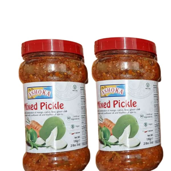 Ashoka Mixed Pickle (1Kg) (Pack of 2) - Perfect as a Side Condiment for ...