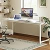 Amazon.com: Huuger Computer Desk, 80 Inch Office Desk, Gaming Desk with ...