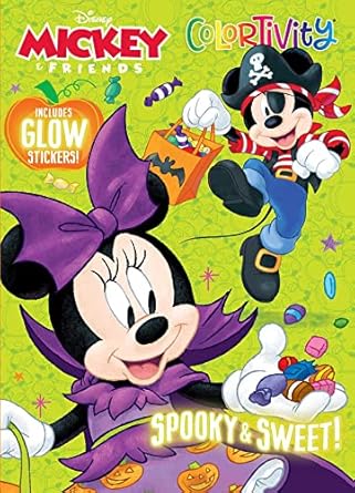 Disney Mickey: Spooky & Sweet: Colortivity with Glow Stickers: Editors ...