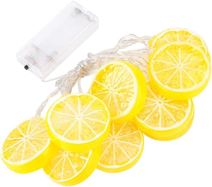 Amazon.com: OSALADI Fruit Lemon String Lights Lime Slice String Light ...