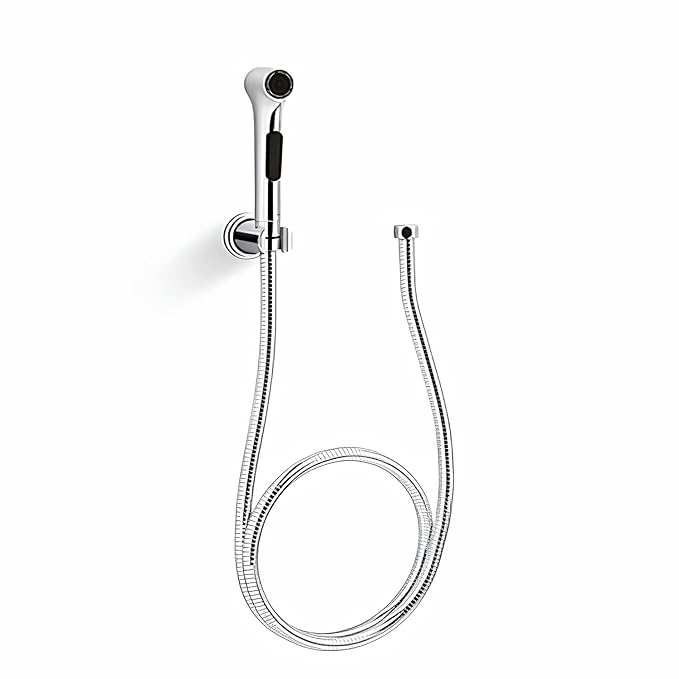 Kohler Elate Health Faucet with 1.2 MTS Flexible Metal Hose and Wall ...