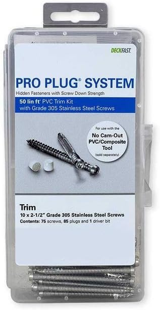 Amazon.com: Pro Plug Kit for PVC Trim - Kleer Smooth - 50 Linear feet ...