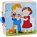 Amazon.com: HABA Animal Kids Mothers & Babies Wooden Baby Book with ...