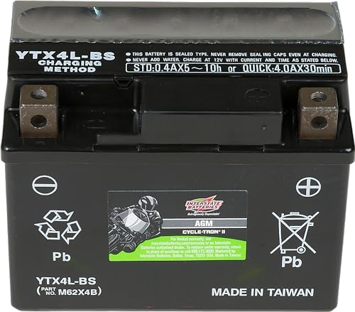 Amazon.com: Interstate Batteries YTX12 12V 10Ah Powersports Battery ...