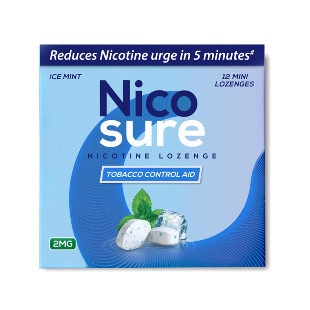 Nicosure Lozenge - Pack of 3-36 Pcs | Icemint Flavour | Mini Size Max ...