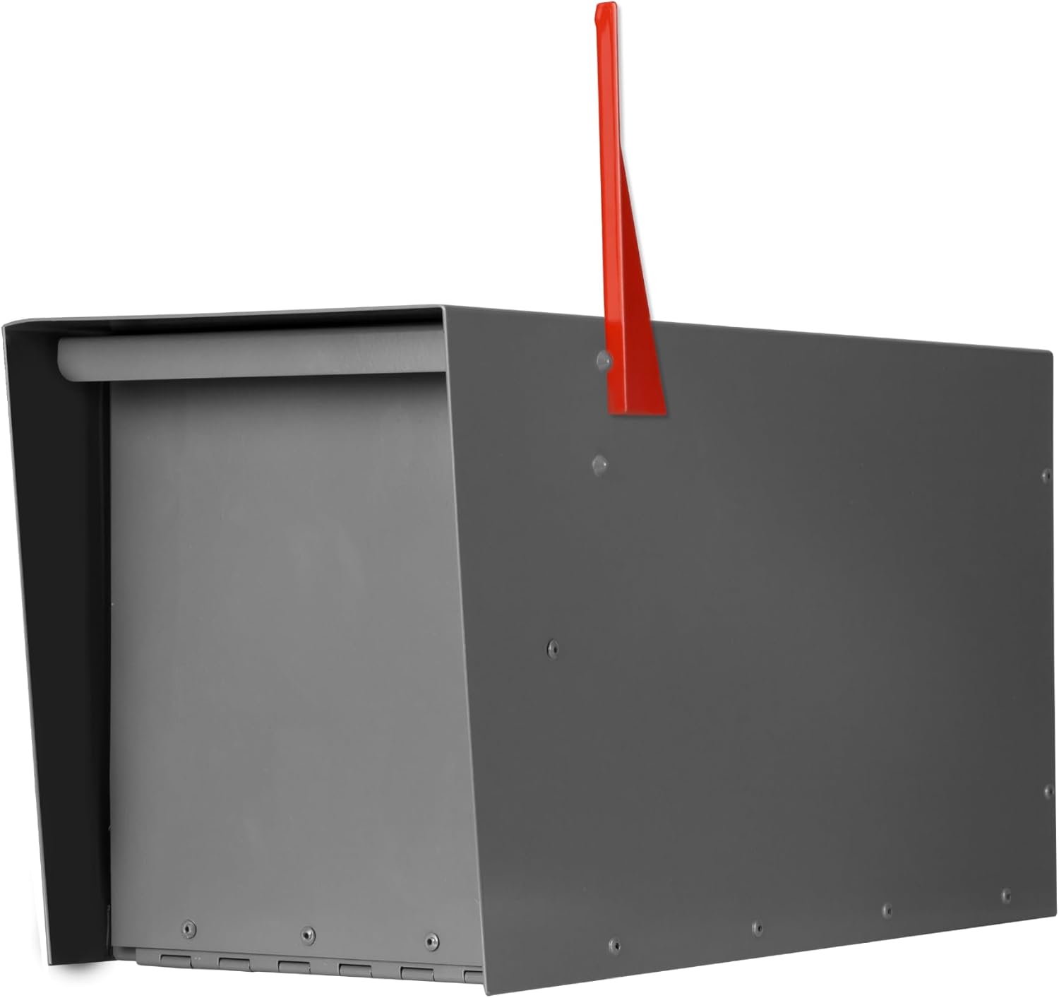 Amazon.com: Ilyapa Modern Design Mailbox, Ready to Post Mount - Gray ...