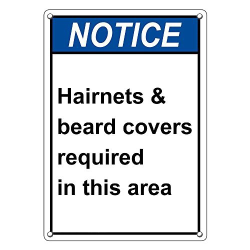 Weatherproof Plastic Vertical ANSI Notice Hairnets & Beard Covers ...