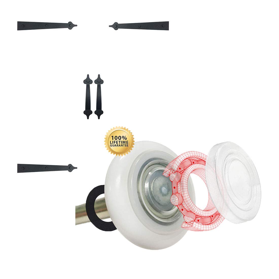 Amazon.com: Ultra-Life Max 4" Stem Rollers and Ultra-Life Decorative ...