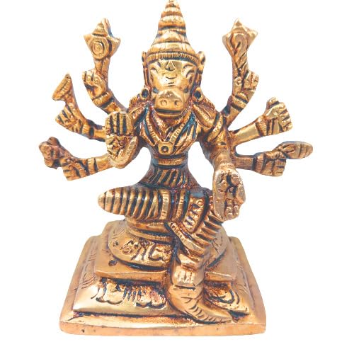 Buy Subhekshana Varahi Amman 8 Handed Brass Idol/Statue Lord's Vishnu ...