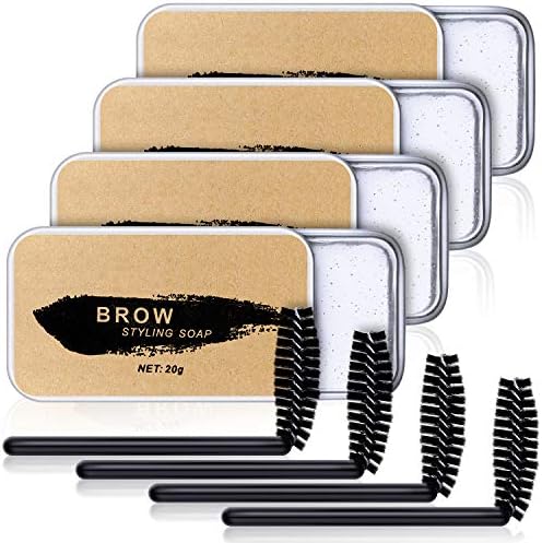 Amazon.com : 4 Pieces Eyebrow Soap Kit, Brows Styling Soap Eyebrow ...