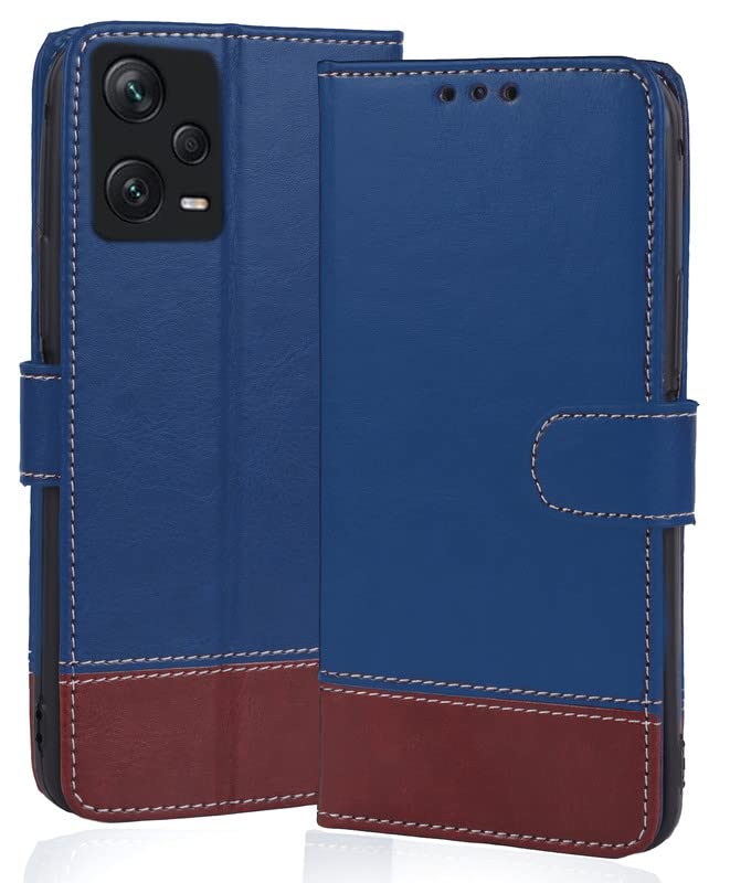 SESS XUSIVE Flip Back Cover Case Dual-Color Leather Finish Inbuilt ...