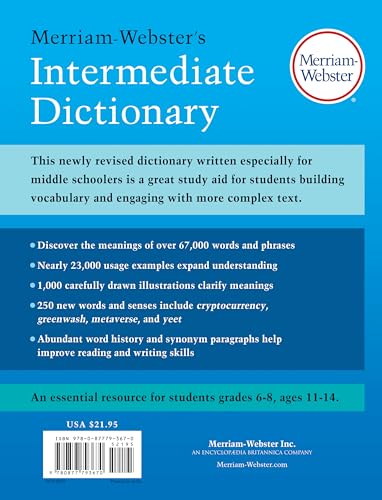 Snapklik.com : s Intermediate Dictionary Middle School Dictionary 2024 ...