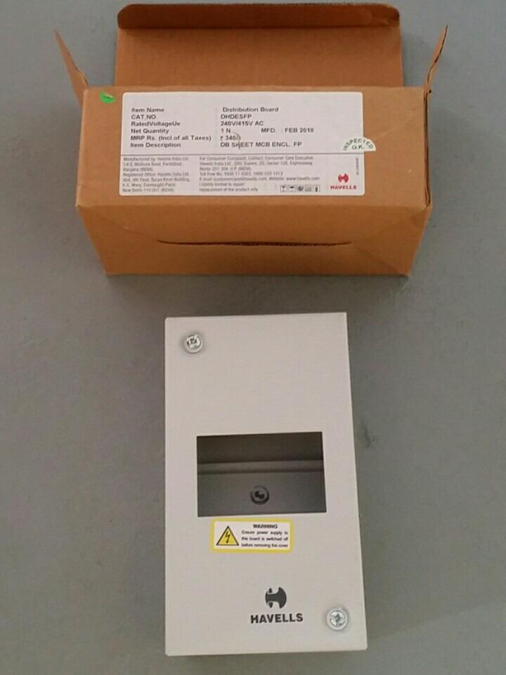 Havells Utility DB MCB ENCL FP Metal Enclosure Sheet Steel 4 Pole ...
