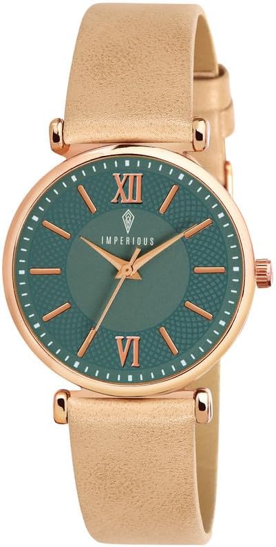 IMPERIOUS - THE ROYAL WAY Women's Analogue Wrist Watch – Elegant Green ...