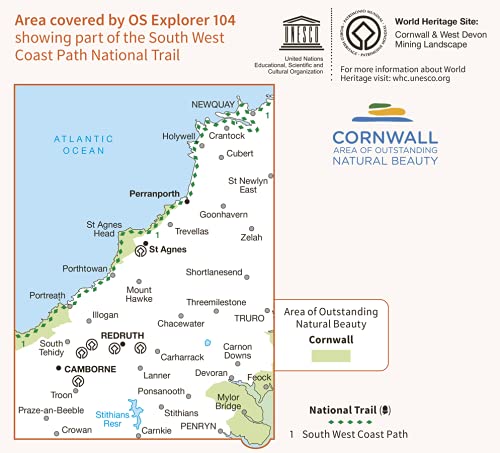 Redruth & St Agnes Map | Camborne & Perranporth | Ordnance Survey | OS ...