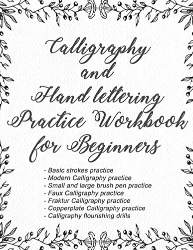 Buy Calligraphy and Hand lettering Practice Workbook for Beginners ...