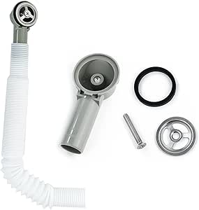 UGANI 2X Overflow Pipes, Overflow Tube for Sink Extendible, Circular ...