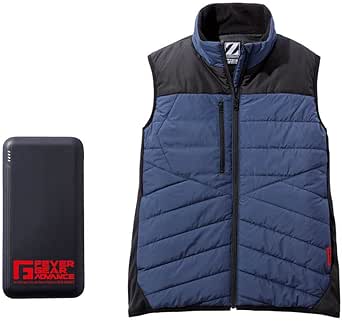 Amazon.co.jp: [自重堂] Z-DRAGON 防寒着 FEVER GEAR FGA79000 ヒーター内蔵電熱ベスト SS 11ネービー : ファッション
