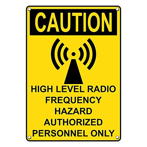 Amazon.com: Weatherproof Plastic Vertical OSHA Caution High Level Radio ...