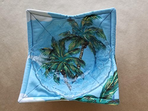 Amazon.com: Palm Tree Microwave Bowl Cozy, Reversible Microwaveable ...