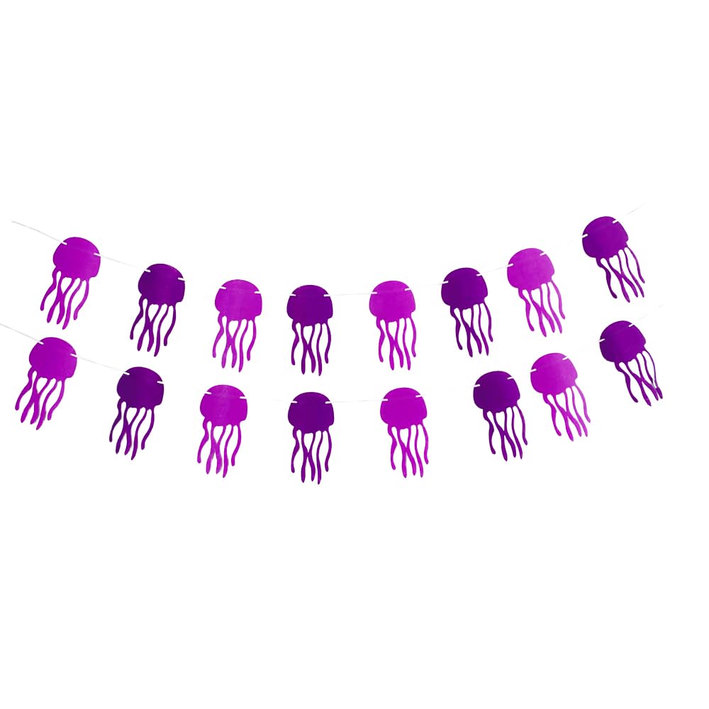 Amazon.com: Jellyfish banner decoration, purple jellyfish theme ...