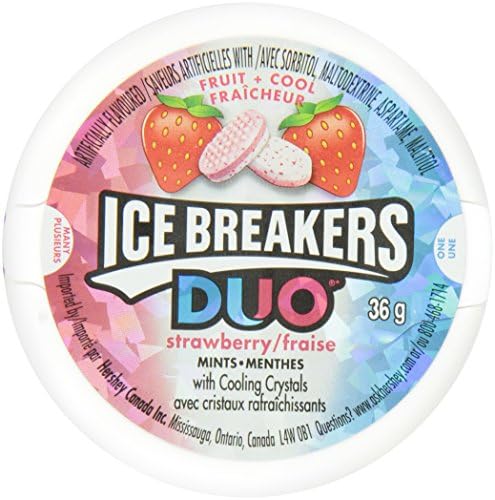 Amazon.com : Ice Breakers Duo Raspberry Mints, 1.5oz. 36g(Pack of 6 ...