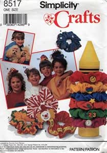 OOP Simplicity Pattern 8517. Girls Hair Accessories in 17 Styles ...