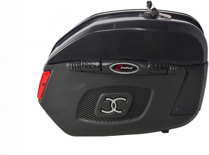 CARIZO Bike Side Luggage Box Black 18 Ltrs with Lock and Reflector ...