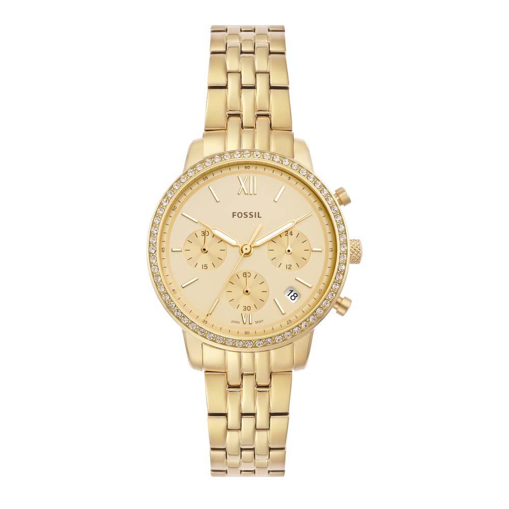 Amazon.com: Fossil Women's Neutra Quartz Stainless Steel Chronograph ...