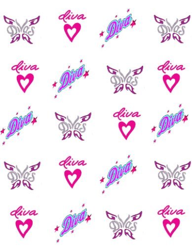 Amazon.com: 40 Diva Nail Art Decals : Beauty & Personal Care