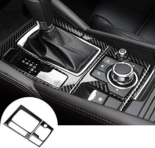 HOTRIMWORLD Carbon Fiber Interior Center Console Gear Box Trim Cover ...