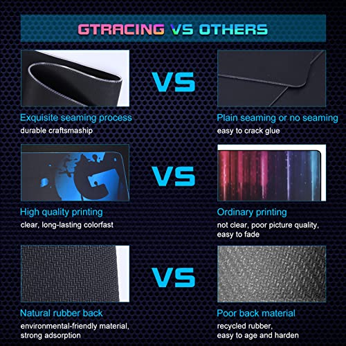 Snapklik.com : GTRACING RGB Gaming Mouse Pad, Large Extended Soft Mousepad