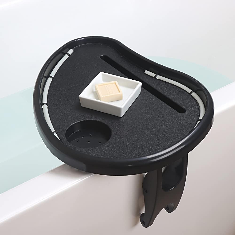 Livoccur Adjustable Hot Tub Side Table Tray With Nonslip Cup Holders ...