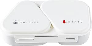 Amazon.co.jp: オーエスケー（OSK) おにぎり ランチケース 弁当箱 465ml パステル グレー 押し型付 抗菌 ロック付き 電子レンジ対応 LS-15 日本製 : 食品・飲料・お酒