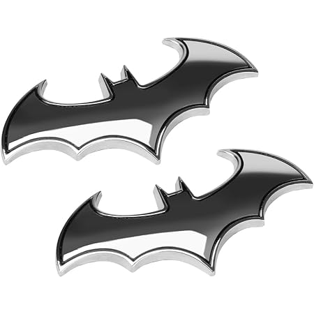 Amazon.com: XGGYA Bat Car Badge, 3D Metal Car Emblem, Bat Car ...