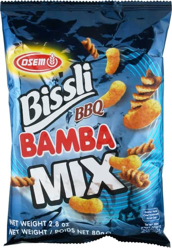Amazon.com: Osem Bamba Peanut Butter Bissli BBQ MIX and Bissli BBQ MIX ...