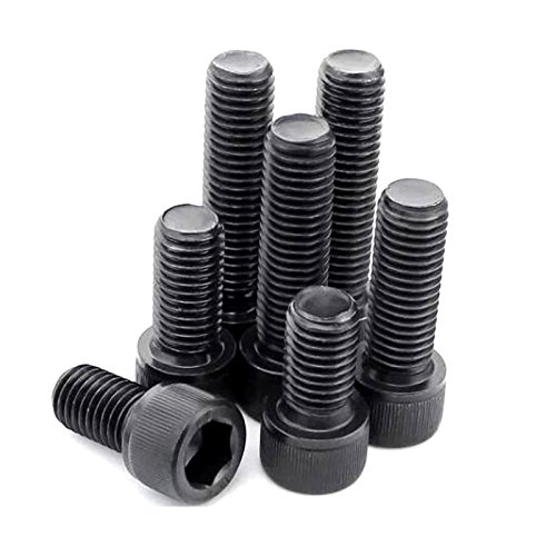 Bluemoona 100 Pcs - Metric M4 Hex Socket screBA Flat Head Hexagon Cap ...