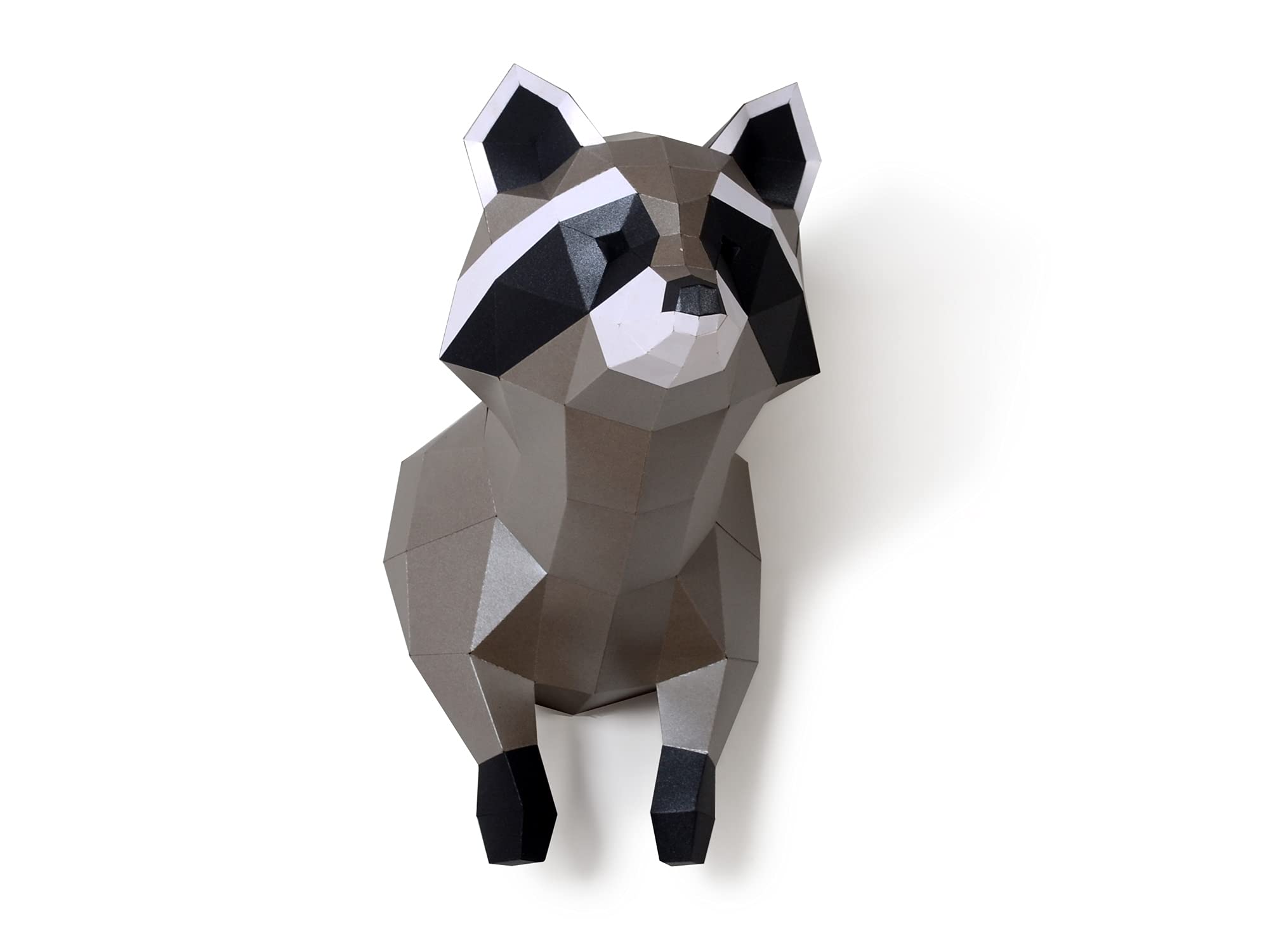 Buy Raccoon Trophy Paper Sculpture,Pre-cut DIY Papercraft Kit,Handmade ...