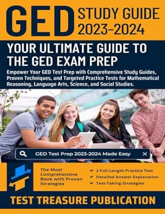 GED Study Guide 2023-2024: GED Test Prep Book With Comprehensive Study ...
