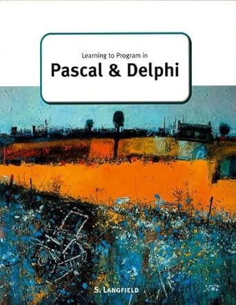 Amazon | Learning to Program in Pascal and Delphi (GCE Computing ...
